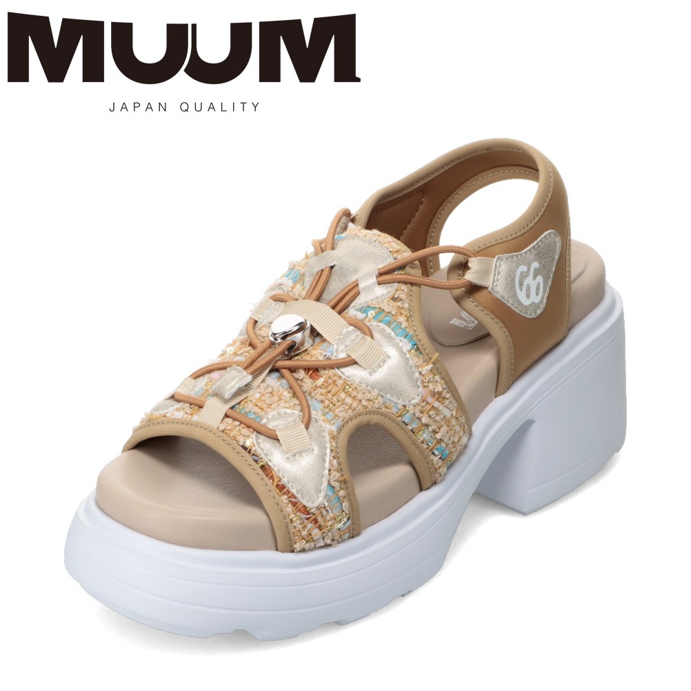 【楽天市場】ムーム MUUM MM7421 レディース靴 靴 シューズ 2E相当 サンダル スポーツ スポサン 厚底 歩きやすい 痛くない ...