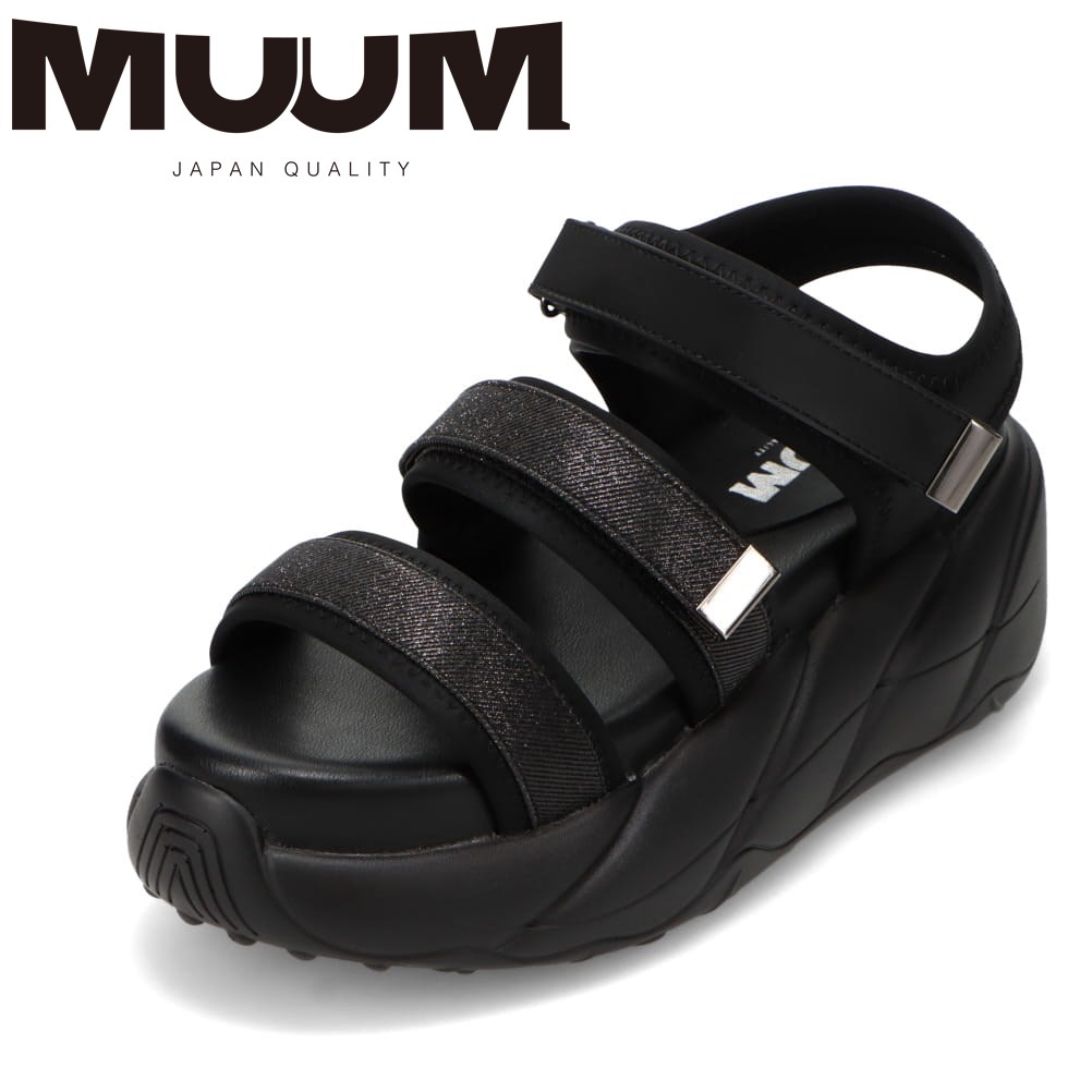【楽天市場】ムーム MUUM MM2510 レディース靴 靴 シューズ サンダル スポーツ スポサン 厚底 面ファスナー フィット ボリューム ...