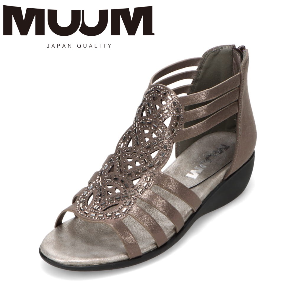 【楽天市場】ムーム MUUM MM391 レディース靴 靴 シューズ サンダル グラディエーター ブーツ 低反発 屈曲性 グリップ ファスナー ...