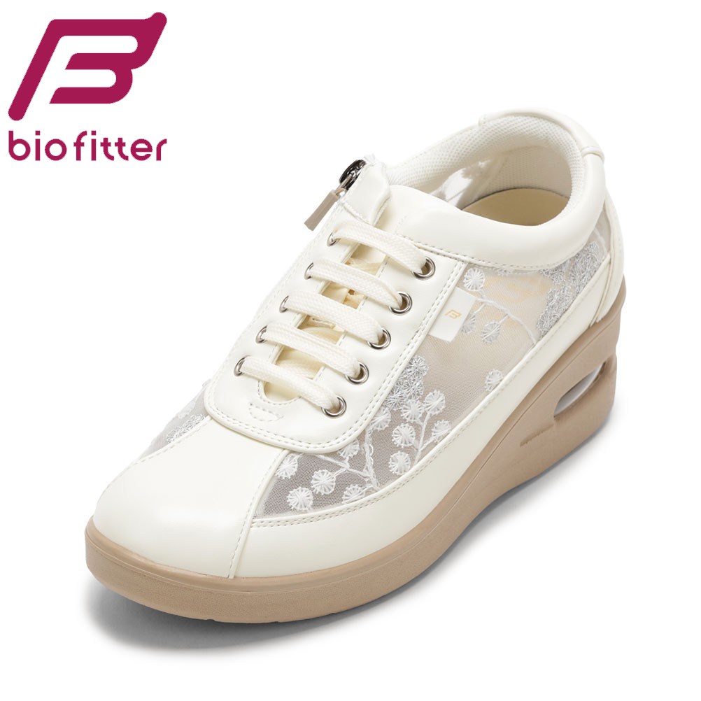 【楽天市場】バイオフィッター biofitter BFL-3413 レディース靴 靴 シューズ 4E スニーカー スリッポン 厚底 ファスナー ...
