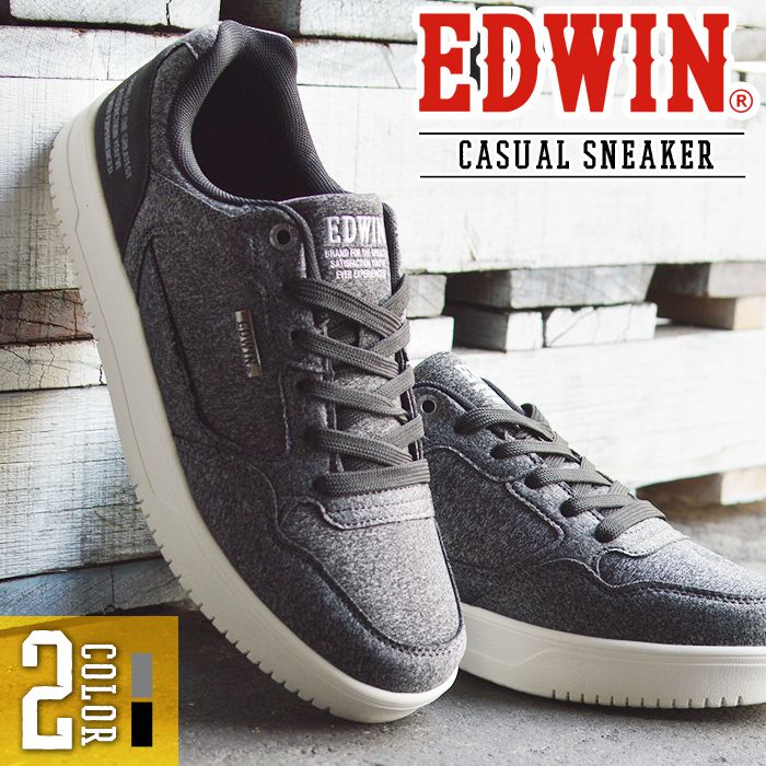 【楽天市場】【9/10限定 全品10％OFFクーポン配布】【送料無料】EDWIN エドウィン スニーカー メンズ 軽量 カジュアルシューズ 防滑 カジュアルスニーカー ローカット コンフォート ...