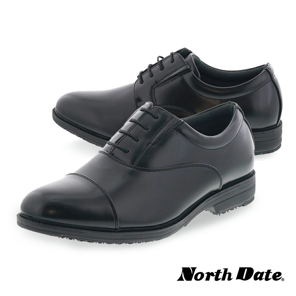 【楽天市場】North Date メンズ ビジネスシューズ 滑りにくい 冬用 防水シューズ ゆったり 幅広 4E ストレートチップ/プレーントゥ ブラック 黒：靴のシューマート