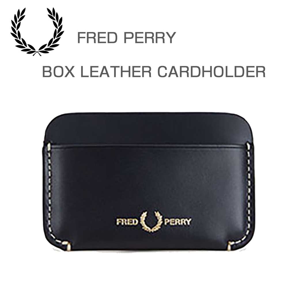 【楽天市場】FRED PERRY フレッドペリー Box Leather Cardholder L8296102（ブラック） レザー カード ...