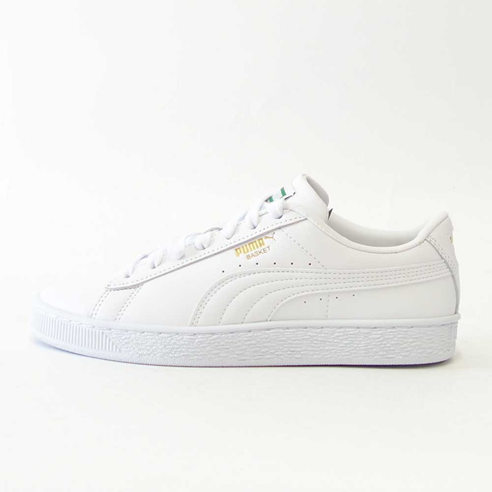 【楽天市場】プーマ PUMA バスケット クラシック XXI 37492301 プーマホワイト／ホワイト （ユニセックス）スムースレザー ロー ...
