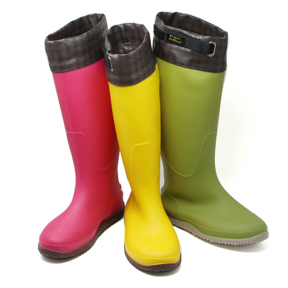 【楽天市場】片手で履き口を絞れるワンタッチ仕様 泥・土が付きにくく、マルチシートを傷めにくいフラット底採用 ロングタイプ シューキーパー付 ...