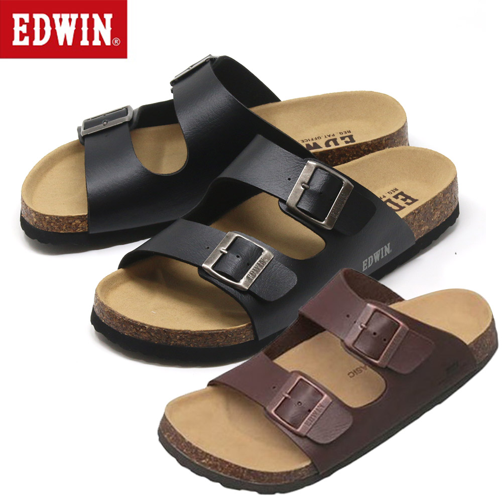 【楽天市場】エドウィン メンズフットベッドサンダル INTERNATIONAL BASIC EDWIN EB1001 コルク素材 コンフォートサンダル 25.0cm-28.0cm シューズ ...