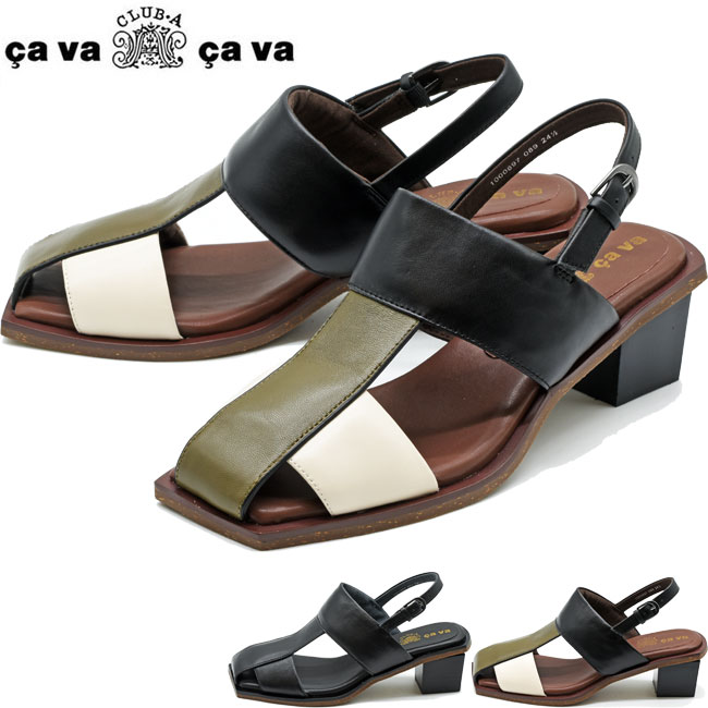 【楽天市場】サバサバ サヴァサヴァ cavacava cava cava 厚底サンダル ストラップ ミュール 本革 レザー レディース 22.5-24.5 1000897：シューズメガアイビー