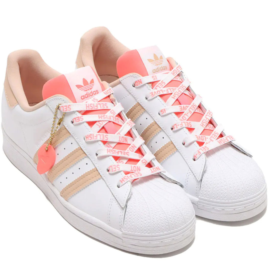 【楽天市場】アディダス スーパースター adidas SUPERSTAR フットウェアホワイト/ハロブラッシュ/アシッドレッド GW0570 ...