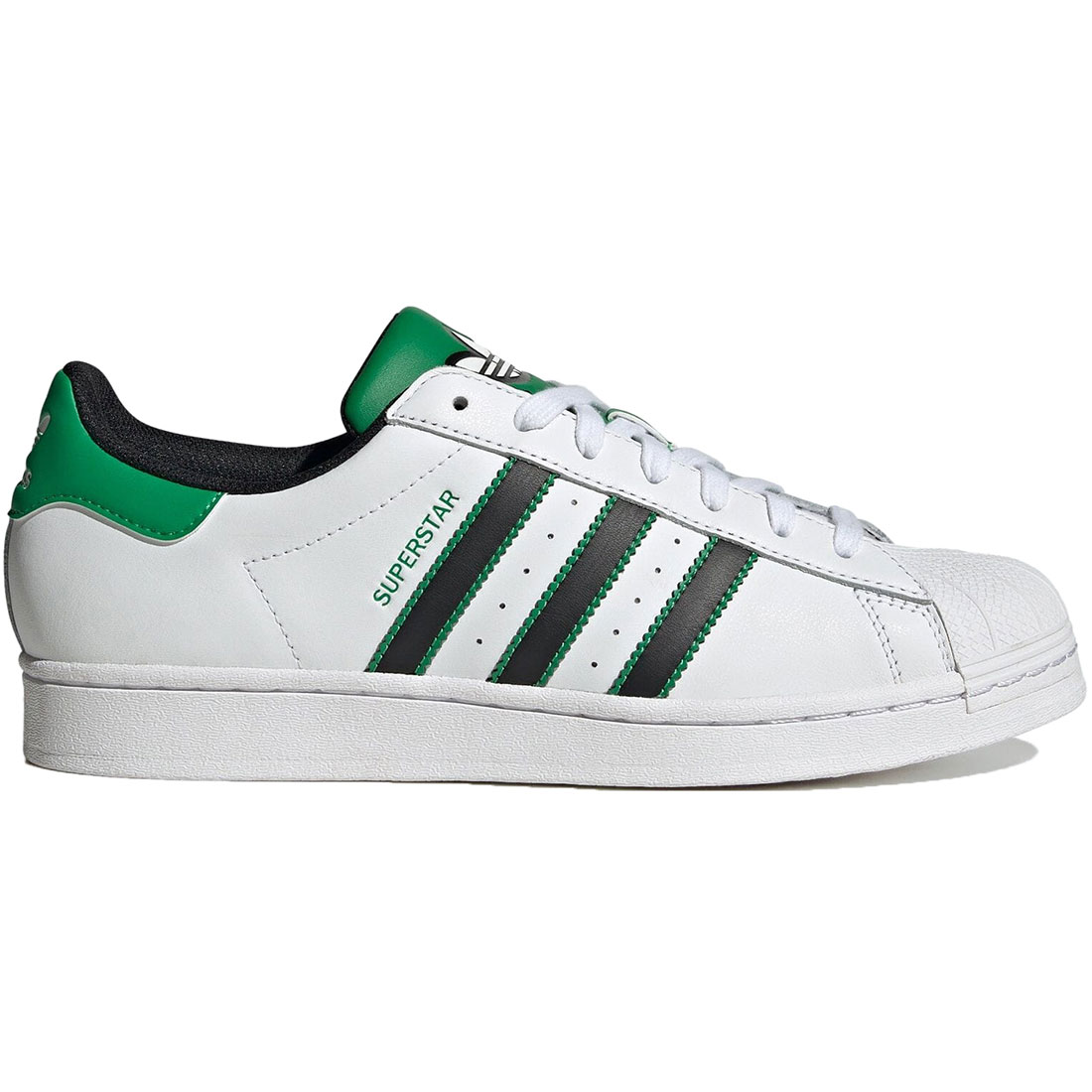 【楽天市場】アディダス スーパースター adidas SUPERSTAR フットウェアホワイト/コアブラック/グリーン ID4670：シューズナッツ