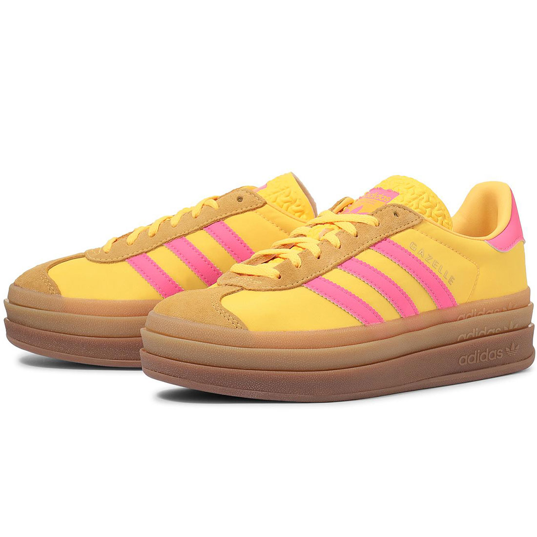【楽天市場】アディダス ガゼルボールド adidas W GAZELLE BOLD イエロー/ルシッドピンク/ガム IG4387：シューズナッツ