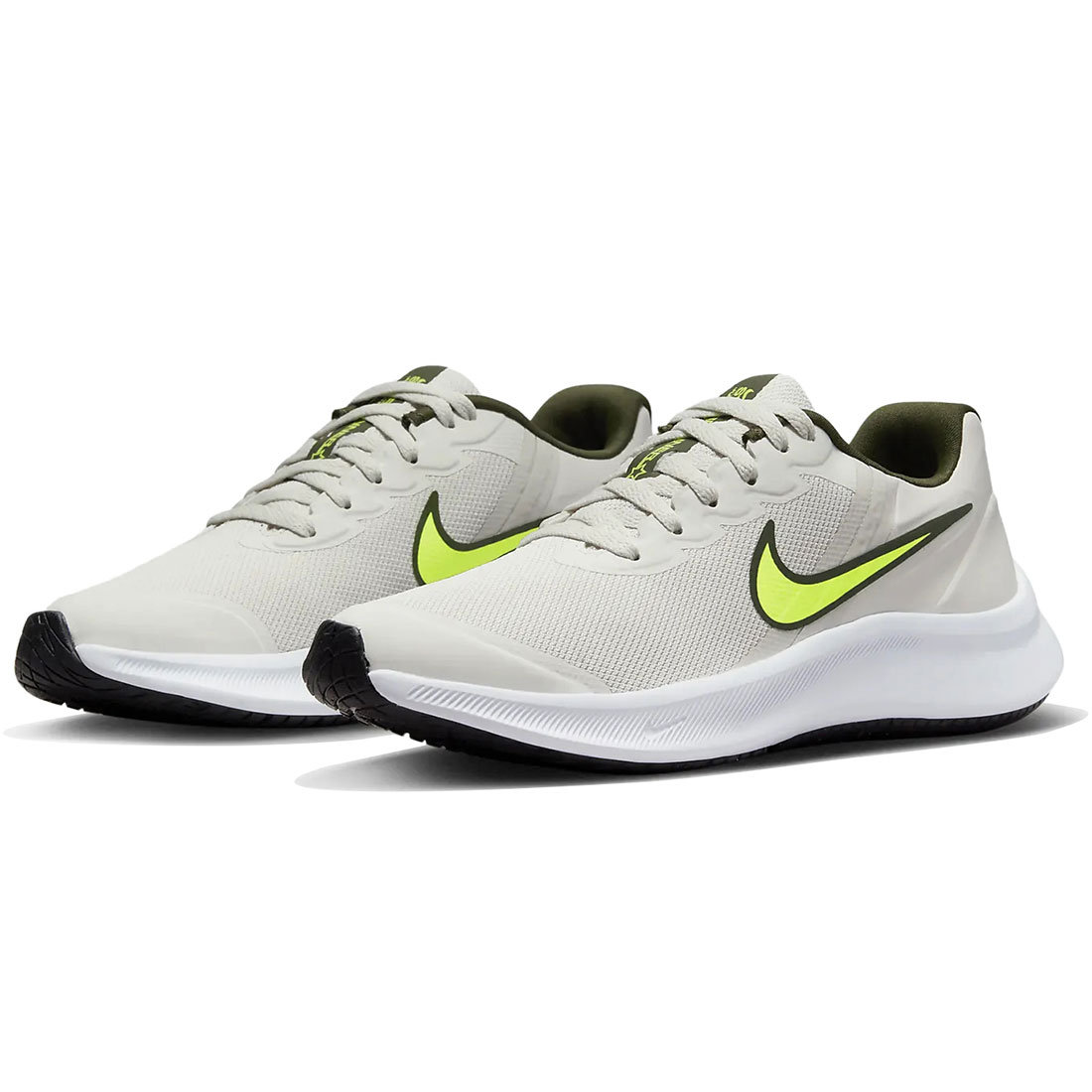 【楽天市場】ナイキ スター ランナー 3 NIKE J STAR RUNNER 3 ファントム/ラフグリーン/ホワイト/ボルト DA2776 ...