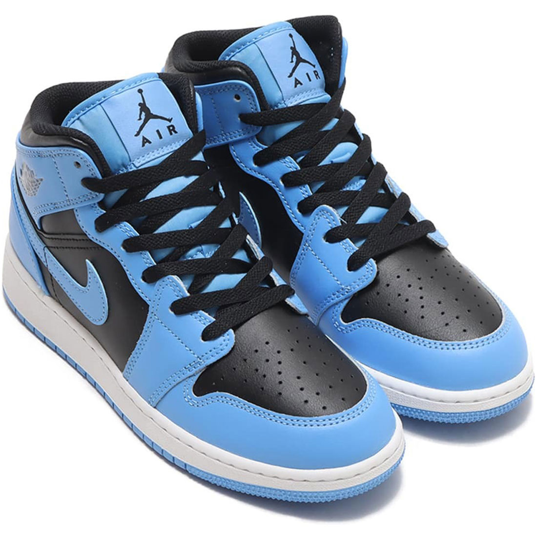 【楽天市場】ナイキ エア ジョーダン 1 ミッド NIKE J AIR JORDAN 1 MID ユニバーシティブルー/ホワイト/ブラック ...
