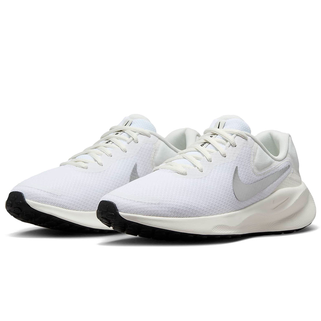 【楽天市場】ナイキ レボリューション 7 NIKE W Revolution 7 ホワイト/セイル/ブラック/メタリックシルバー FB2208 ...