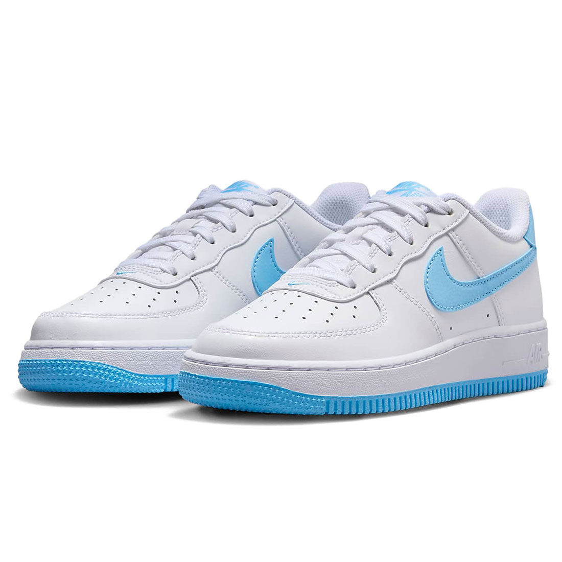 【楽天市場】ナイキ エア フォース 1 NIKE J AIR FORCE 1 ホワイト/ホワイト/アクエリアスブルー FV5948-107 ...
