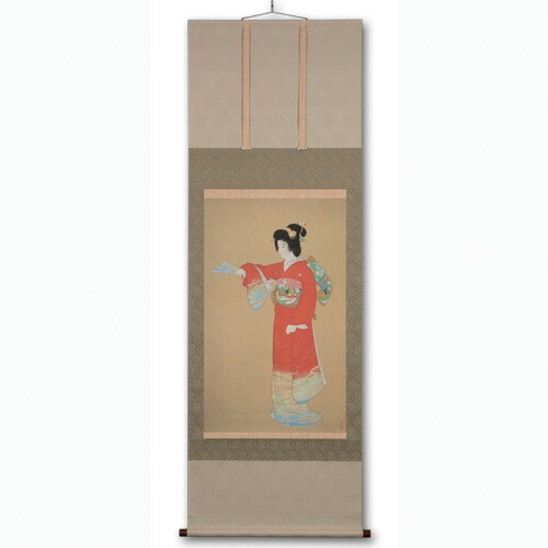 【楽天市場】上村松園『 序の舞 』軸装 女性初 文化勲章作家 和室 掛軸 掛け軸 シルクスクリーン 共同印刷 宮尾登美子 日本画 美人画 通販 販売：東京書芸館 