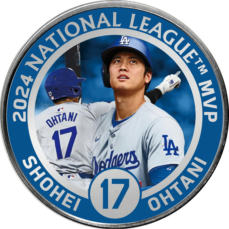 【楽天市場】『大谷翔平2024年NL MVP記念純銀メダル』 純銀 31.1g 直径39mm プレゼント ギフト 純正ケース入り お祝い 通販 販売：東京書芸館