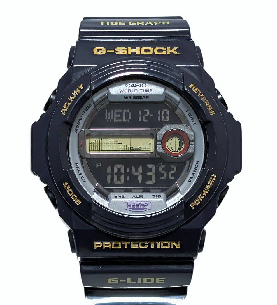 【楽天市場】カシオ Gショック 腕時計 GLX-150B ネイビー 紺 G-LIDE Gライド メンズ タイドグラフ G-SHOCK ...