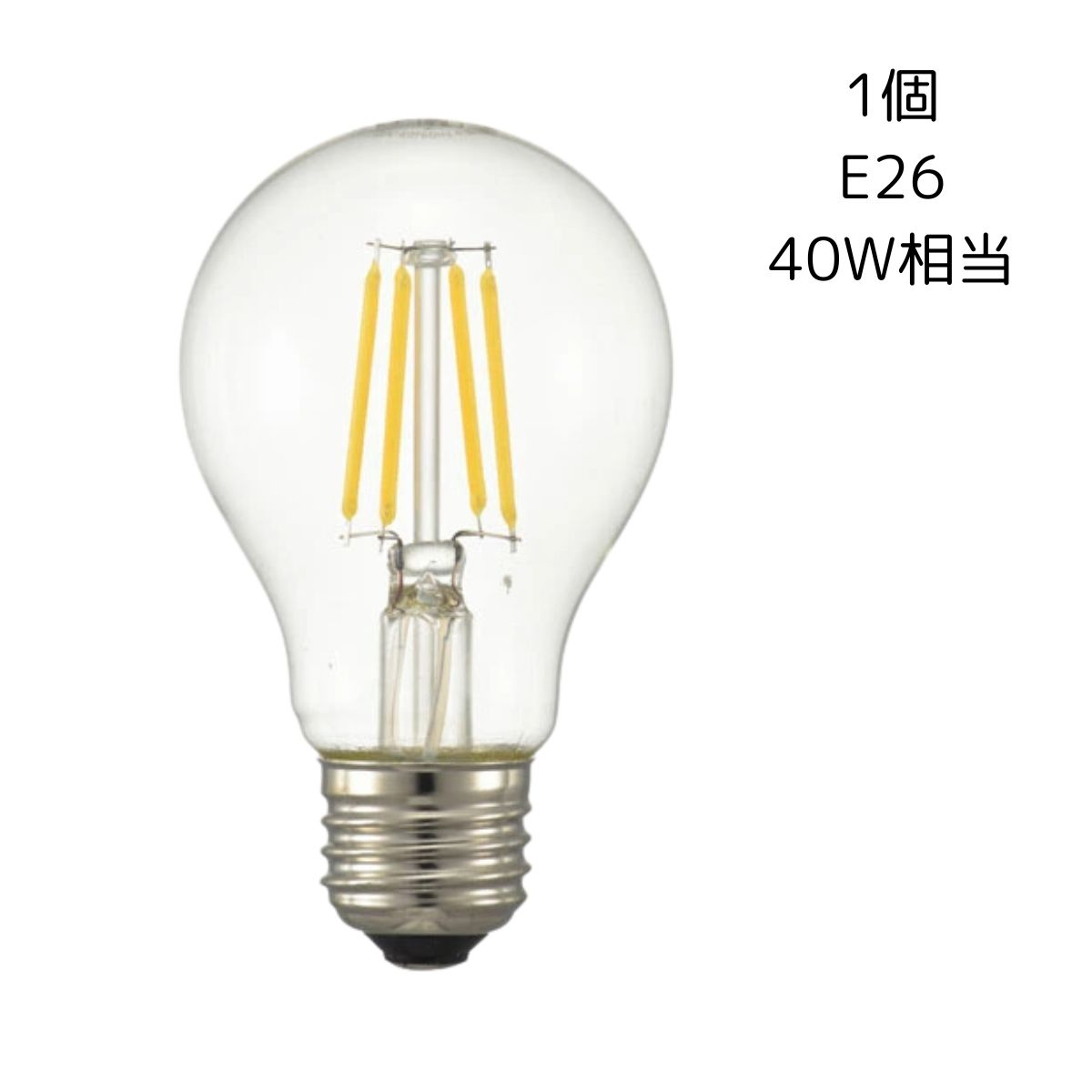 【楽天市場】LED 40W E26 クリア電球：照明舎 楽天市場店
