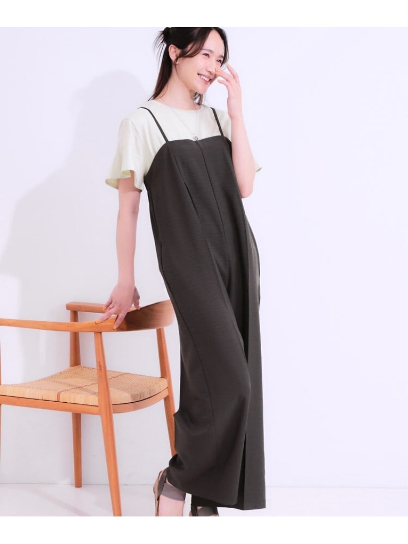 【楽天市場】【SALE／10%OFF】サロペット SHOO・LA・RUE シューラルー オールインワン・オーバーオール オーバーオール ...