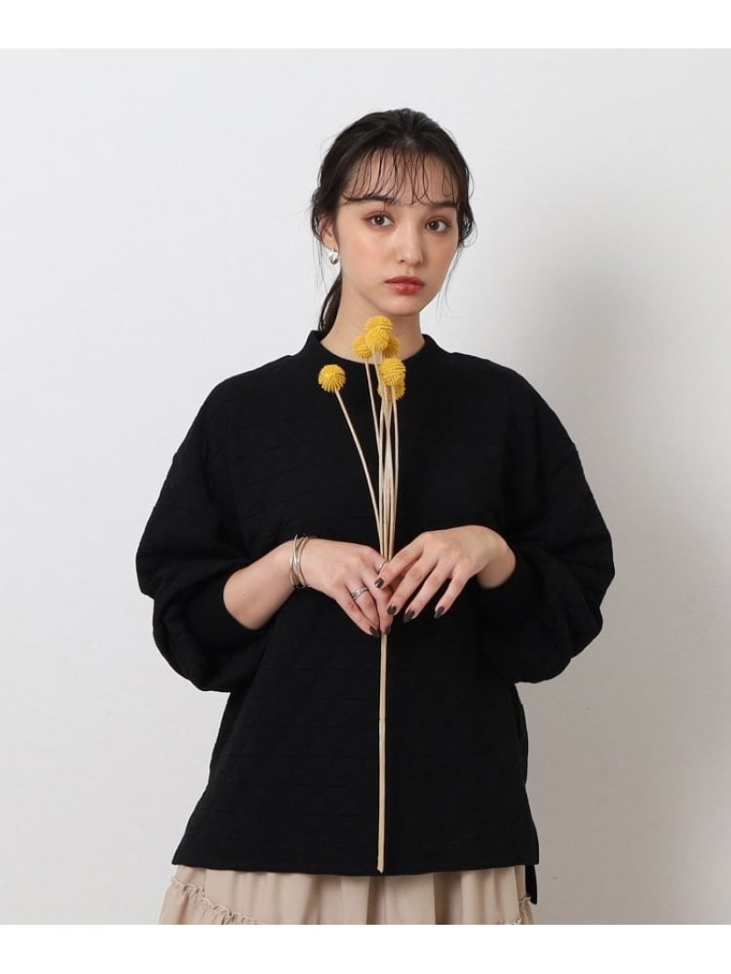 【楽天市場】【SALE／10%OFF】一枚で旬なスタイルに キルティングリブ切替トップス SHOO・LA・RUE シューラルー トップス カットソー・Tシャツ ブラック ブラウン ブルー ...