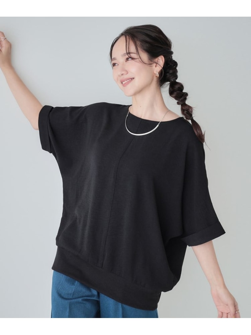 【楽天市場】【洗える/UV/イージーケア】ドルマン 5分袖ブラウス SHOO・LA・RUE シューラルー トップス シャツ・ブラウス ブラック グリーン ベージュ レッド[Rakuten ...