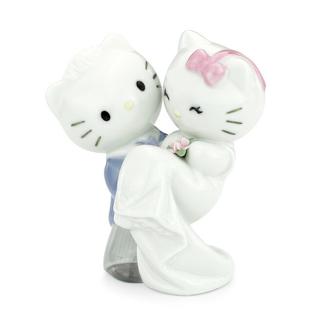 【楽天市場】ナオ NAO ディアダニエル 02001662 HELLO KITTY GETS MARRIED ポーセリン 陶器 サンリオ ...