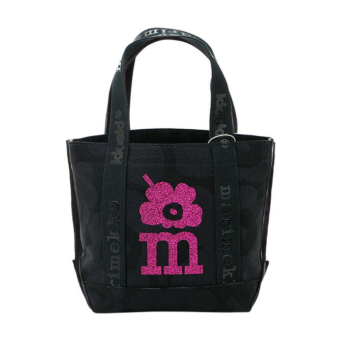 【楽天市場】マリメッコ marimekko キャリア ミニ ウニッコ トートバッグ （ブラック×ダークグレー×ピンク） 092481 992 ...