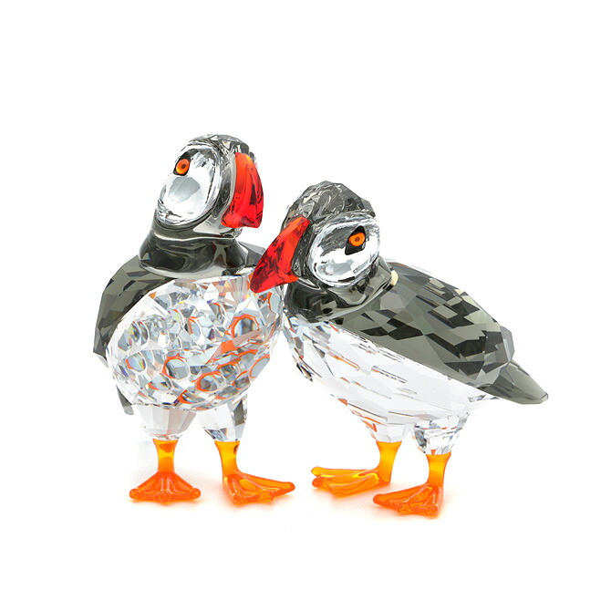 【楽天市場】スワロフスキー SWAROVSKI フィギュリン ニシツノメドリ 5.5 x 6.6 x 4.3 cm （ブラック×ゴールド× ...