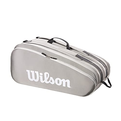 【楽天市場】テニス バッグ ラケットバッグ バックパック WILSON Tour Tennis Racket Bag - Stone Grey ...