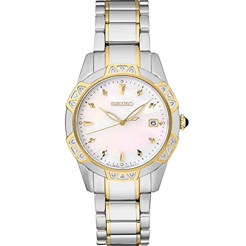 【楽天市場】腕時計 セイコー レディース Seiko Diamonds TT Quartz Mop Dial腕時計 セイコー レディース ...