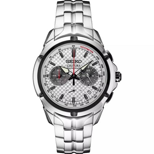【楽天市場】腕時計 セイコー メンズ SEIKO Coutura Stainless Steel White Dial Chronograph ...