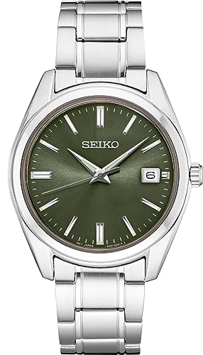 【楽天市場】腕時計 セイコー メンズ SEIKO SUR527 Watch for Men - Essentials - Olive ...