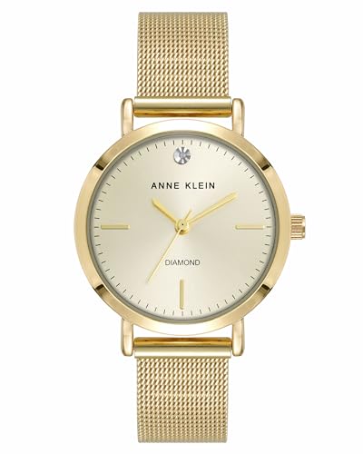 【楽天市場】腕時計 アンクライン レディース Anne Klein Women's Genuine Diamond Dial Mesh ...
