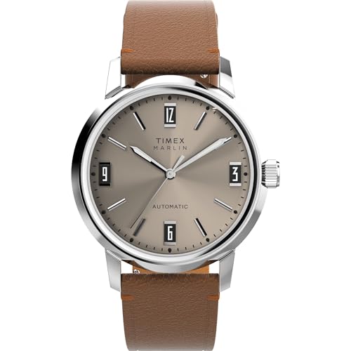 【楽天市場】腕時計 タイメックス メンズ Timex Men's Marlin Automatic 40mm Watch - Brown ...