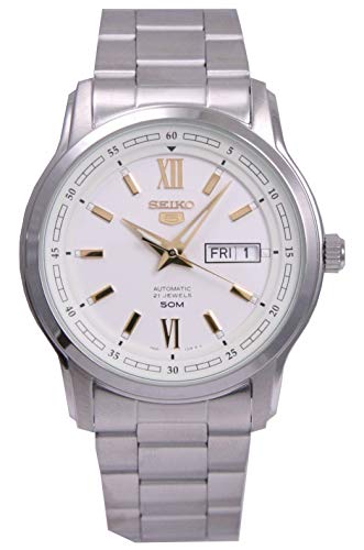 【楽天市場】腕時計 セイコー メンズ SEIKO 5 Automatic White Dial Men's Watch SNKP15K1腕時計 ...