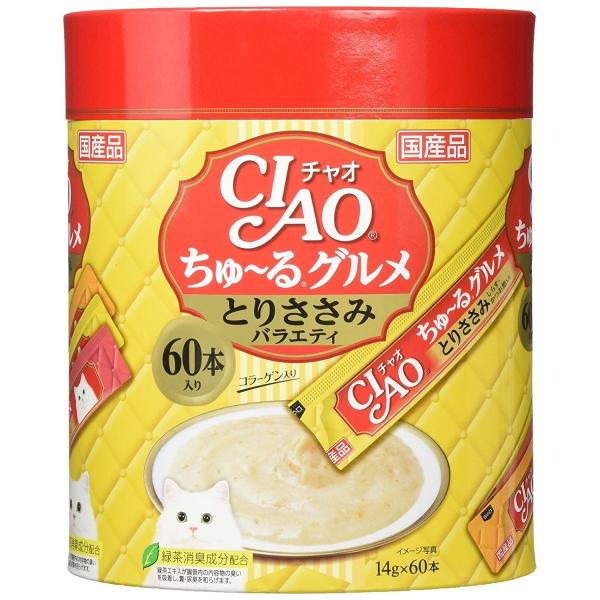 【楽天市場】いなば チャオ CIAO ちゅ～る グルメ とりささみバラエティ 14gx60本 猫 ねこ ネコ：SHOP BRANCHE 楽天市場店