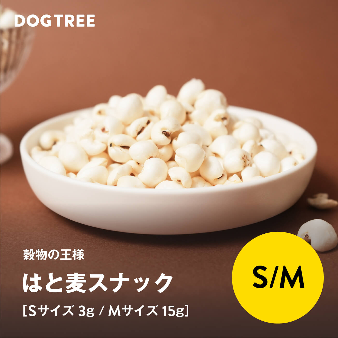【楽天市場】【公式】ドッグツリー はと麦 スナック S 3g / M 15g | 国産 無添加 便秘 シニア犬 犬 おやつ 犬のおやつ 犬おやつ ドッグフード DOGTREE：【公式】ドッグ ...