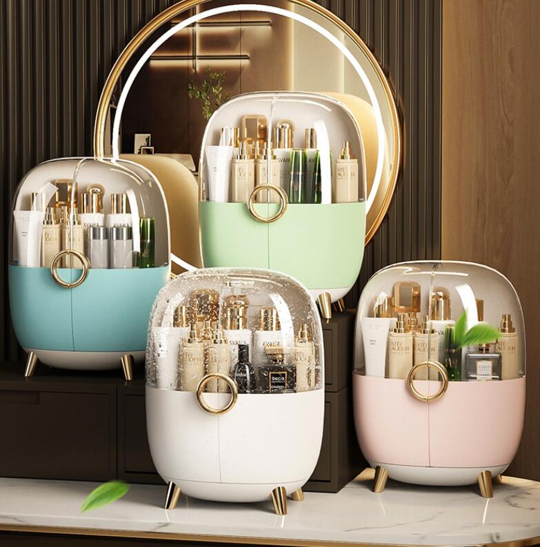 【楽天市場】化粧品収納ボックス メイクボックス 持ち運びメイクポーチ ドレッサー 化粧品入れ コスメ収納 メイク収納 大容量 メイクケース ...