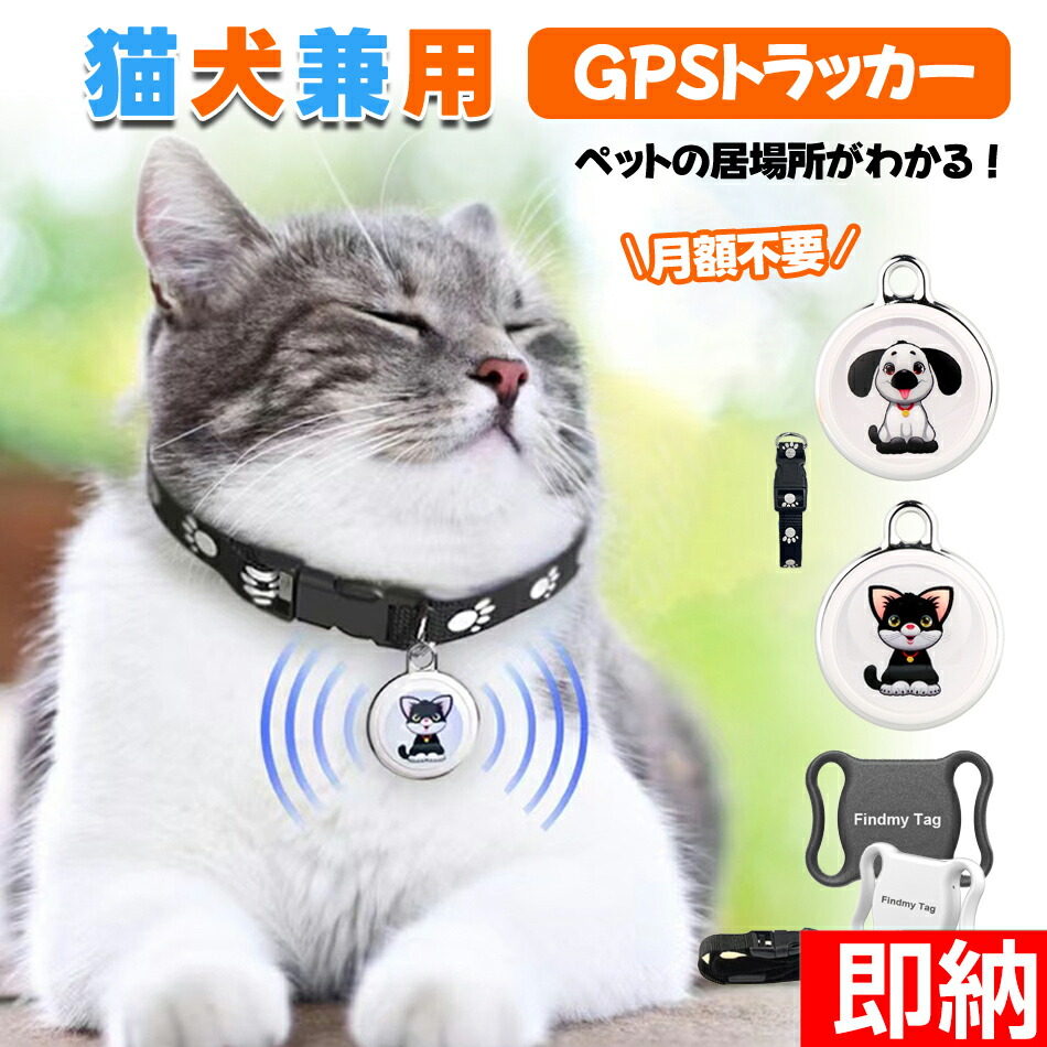 【楽天市場】【ペット追跡・盗難対策】FindmayTag 日本語説明書付き 首輪付き 全球ペット用GPS 月額不要 ペット探し ミニ犬 猫 ...