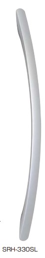 【楽天市場】アルミ弓形ハンドル SRH型 【SRH-330SL-M5】 焼付塗装/シルバー 抗菌タイプ 医療 スガツネ工業 LAMP ランプ：金物のハードボックス楽天市場店