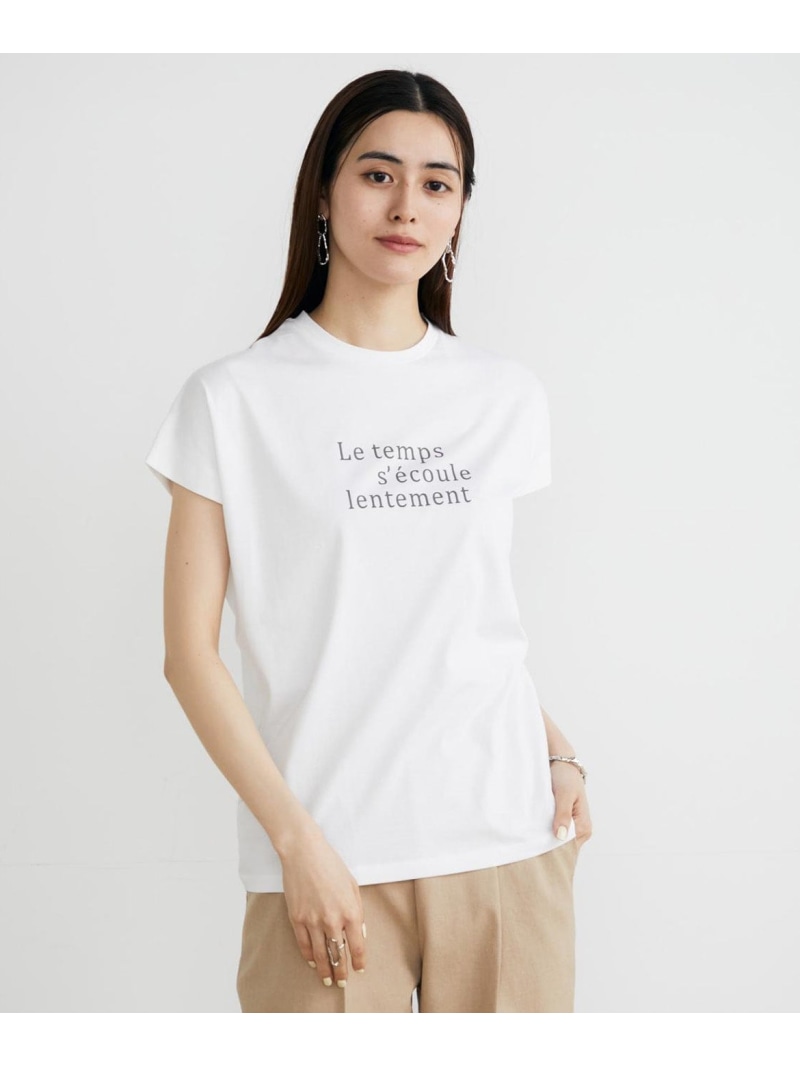 【楽天市場】【SALE／60%OFF】《大きいサイズ》フレンチスリーブロゴTシャツ《スビン綿MIX天竺/A-GIRL'S 》 INED イネド トップス カットソー・Tシャツ ホワイト ...