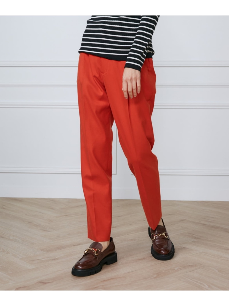 【楽天市場】【SALE／60%OFF】ワンタックテーパードパンツ INED イネド パンツ スラックス・ドレスパンツ ブラック ブラウン ...