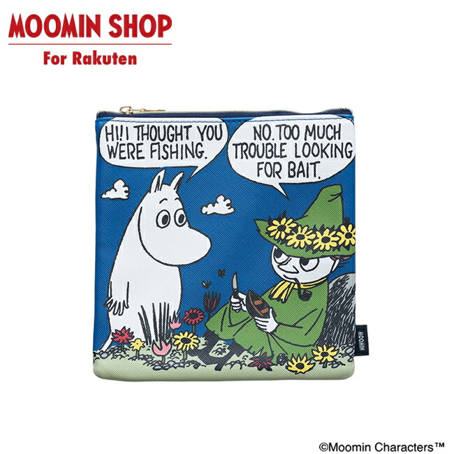 【楽天市場】MOOMIN COMIC COLOR フラットポーチ ネイビー：MOOMIN SHOP 楽天市場店
