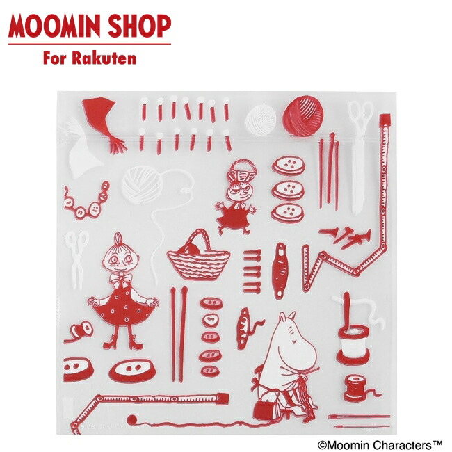 【楽天市場】インディゴ MOOMIN ムーミンママ|リトルミイ|ミムラねえさん ラッピング袋 ジッパーバッグ レッド：MOOMIN SHOP ...