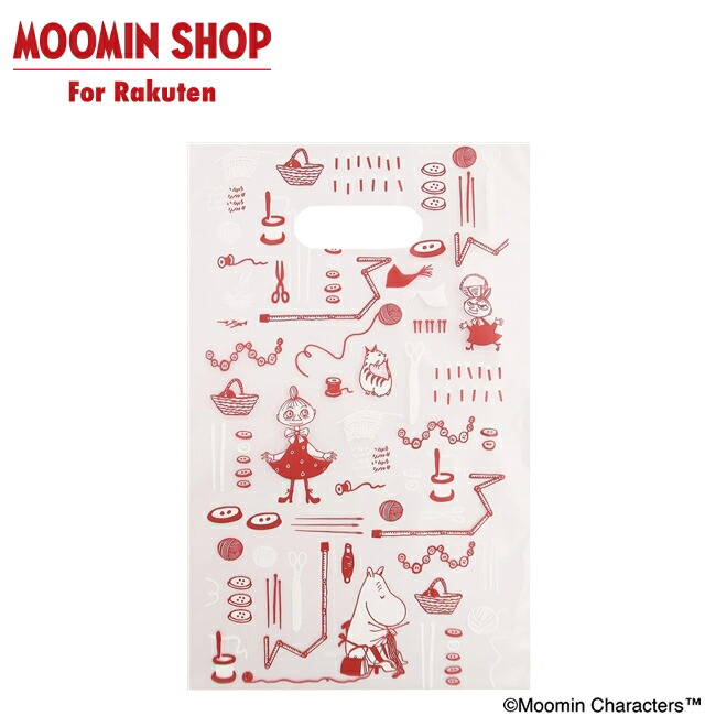 【楽天市場】インディゴ MOOMIN ムーミンママ|リトルミイ|ミムラねえさん ラッピング袋 デイリーバッグ ビニール袋 レッド：MOOMIN ...