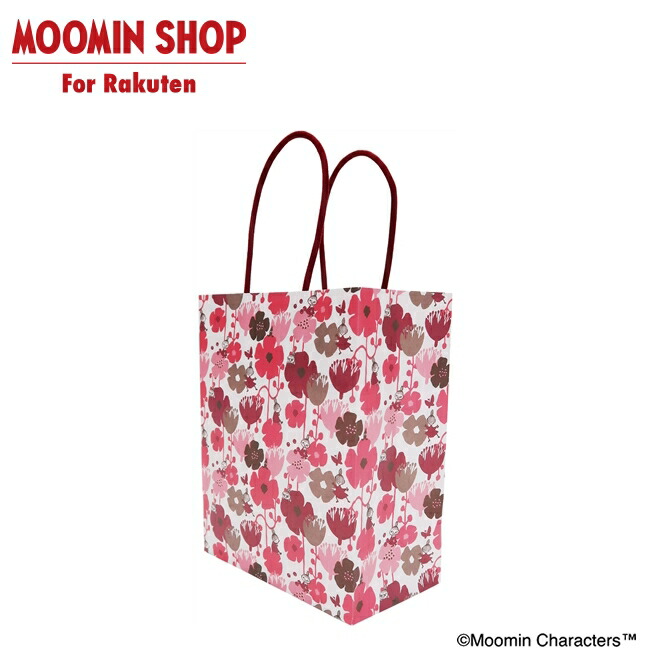 【楽天市場】キャリーバッグ 紙袋 フラワー ワインレッド MOOMIN リトルミイ ラッピング インディゴ：MOOMIN SHOP 楽天市場店
