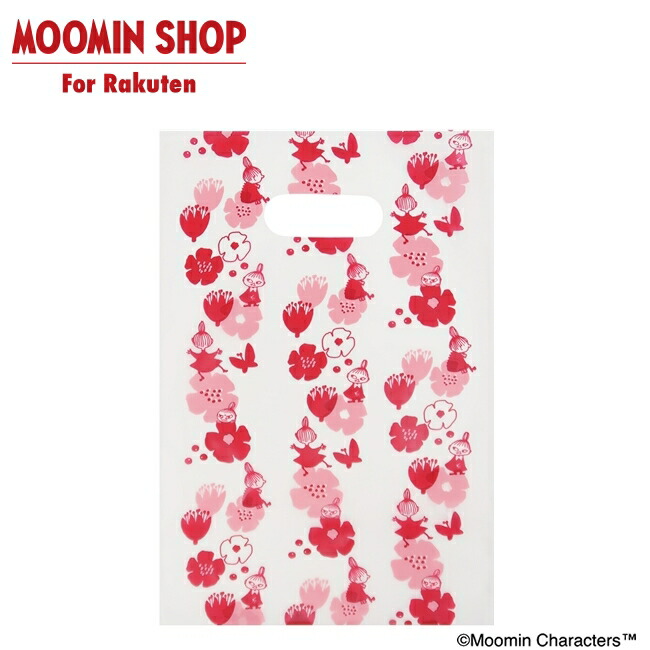 【楽天市場】デイリーバッグ ビニール袋 フラワー レッド MOOMIN リトルミイ ラッピング袋 インディゴ：MOOMIN SHOP 楽天市場店