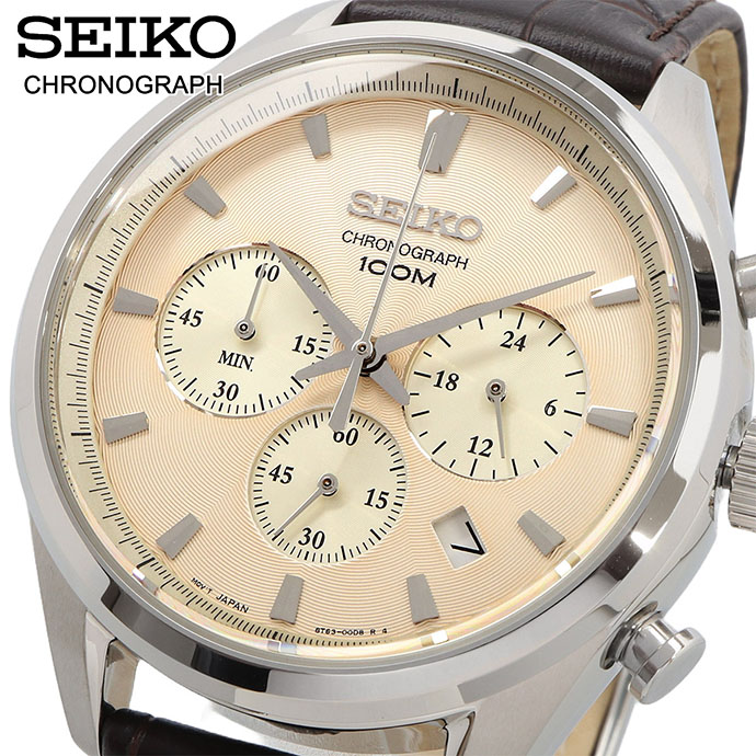 【楽天市場】SEIKO 腕時計 セイコー 時計 ウォッチ クロノグラフ ビジネス カジュアル メンズ SSB293P1 海外モデル [並行輸入 ...