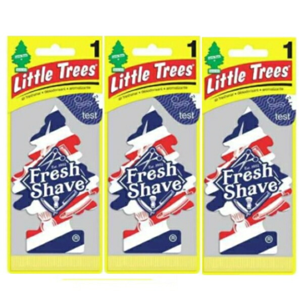 【楽天市場】Little Trees リトルツリー エアフレッシュナーFresh shaveフレッシュ・シェーブ 3枚セット 芳香剤 USDM ...