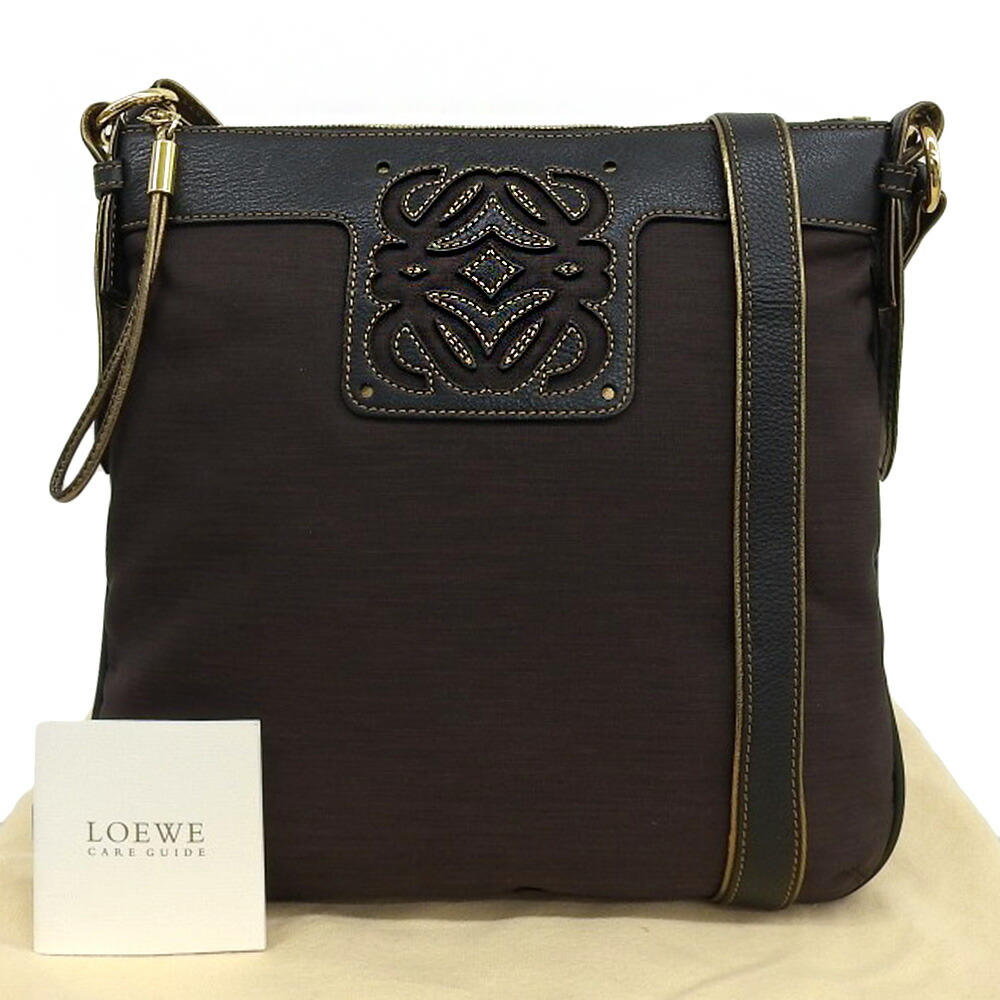 【楽天市場】【本物保証】 希少 レア 布袋付 新品同様 ロエベ LOEWE アナグラム ショルダーバッグ 斜め掛け 軽い ヴィンテージ 【中古 ...